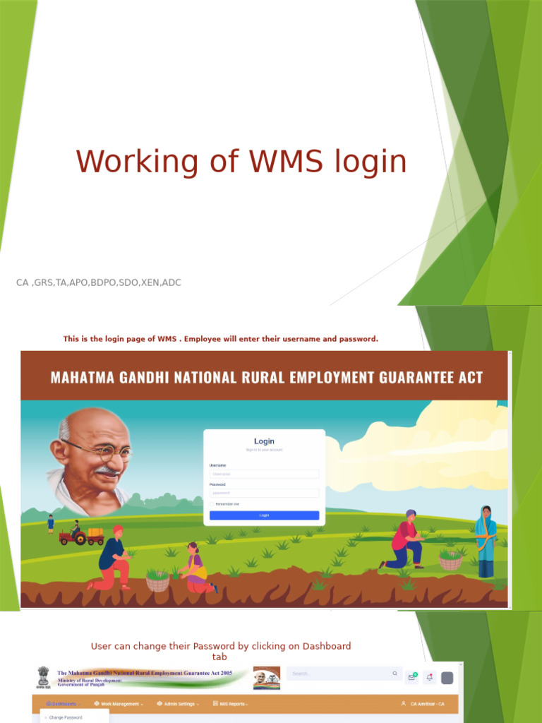 Working of WMS Login | PDF | Computers