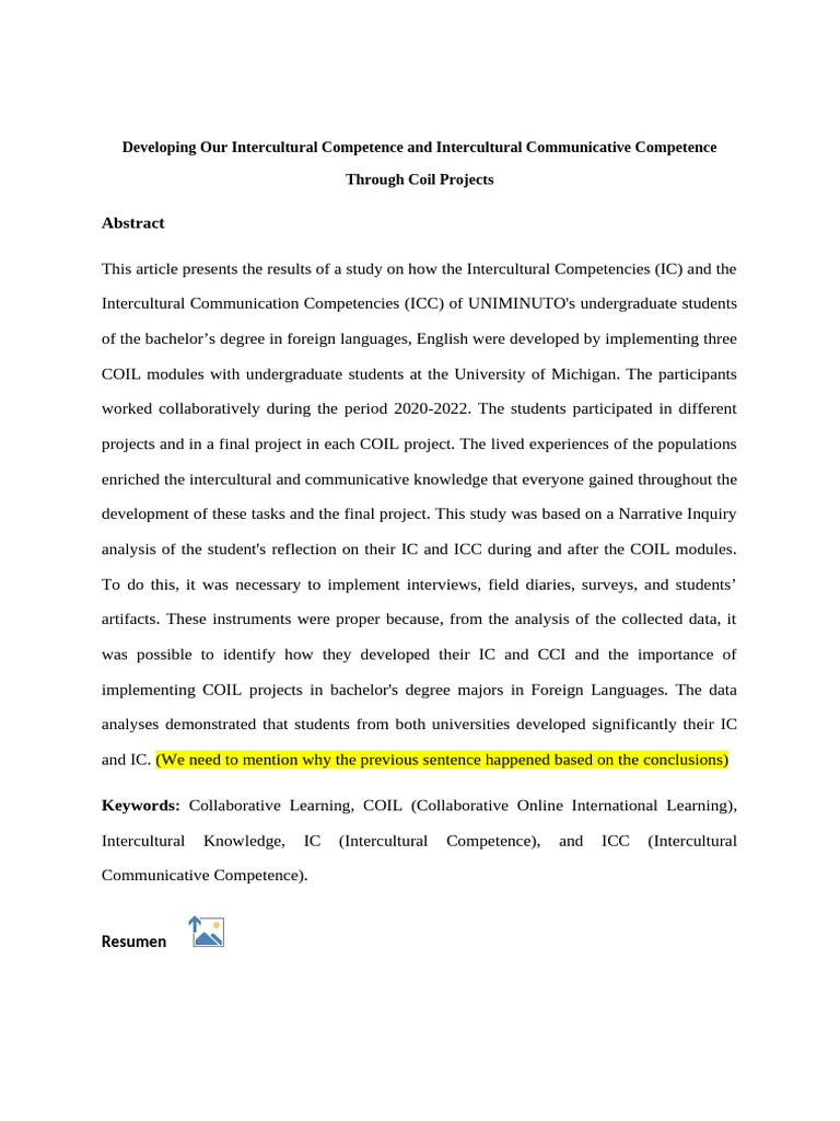 Developing Our Intercultural Competence and Intercultural Communicative ... Developing Our Intercultural Competence and Intercultural Communicative ...