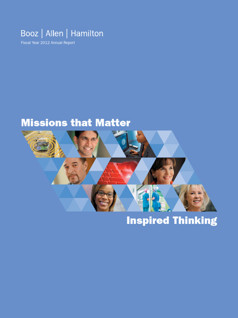 Booz Allen FY12 Annual Report | PDF | Computer Security | Security