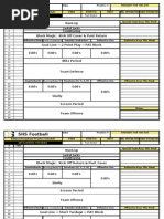 Football Play Call Sheet Template | PDF | American Football | Sports