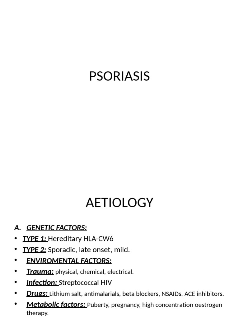Understanding Psoriasis: Causes and Management | PDF | Self-Improvement ...