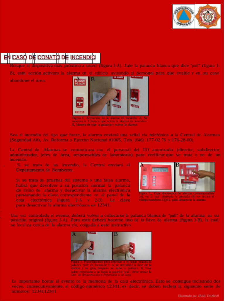 Activar Desactivar Alarma Contra Incendios | PDF