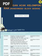 Rancangan Acak Kelompok Lengkap (Rakl) | PDF