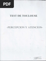 Test de Toulouse Pierón | PDF | Salud y bienestar | Medicina