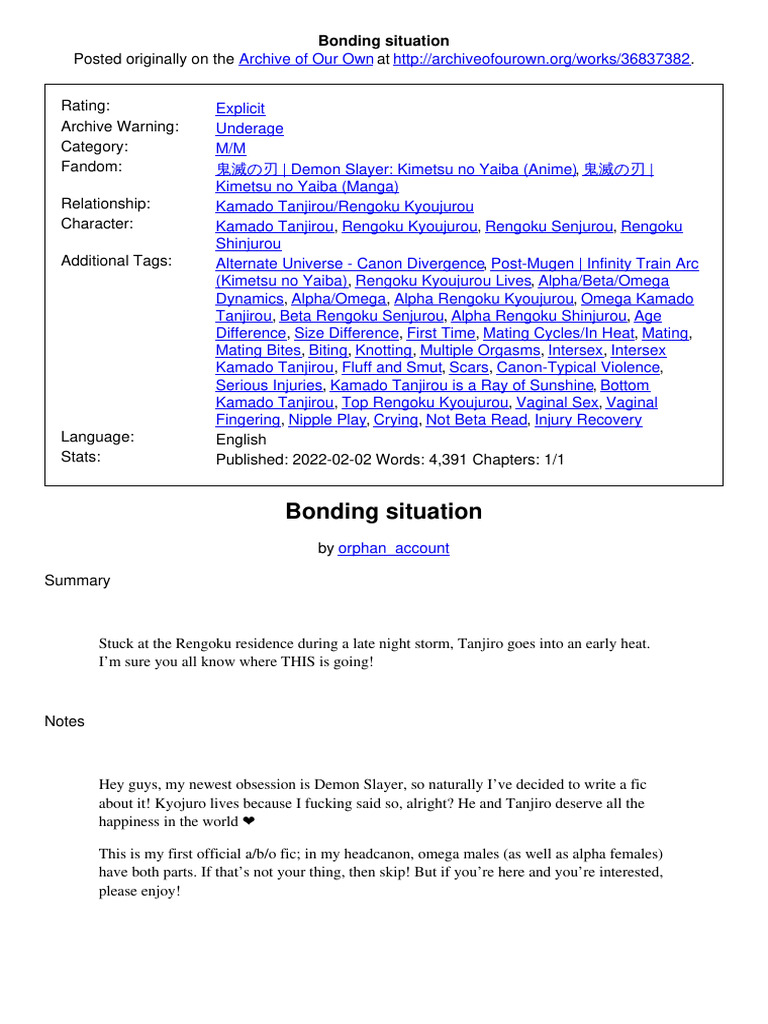 Bonding Situation | PDF | Poetry