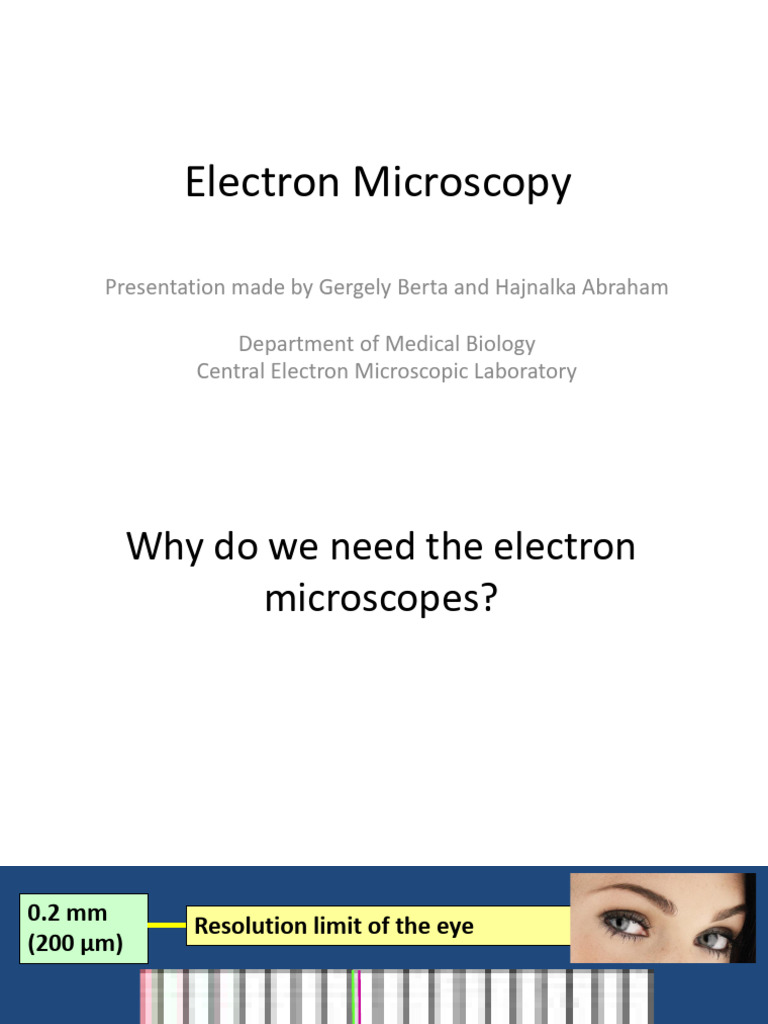 Electron Micros Pdf Microscope Electron Microscope