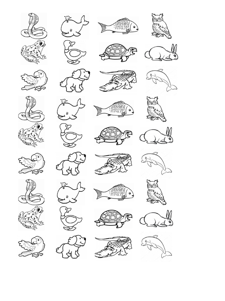 Animales Para Imprimir Pdf