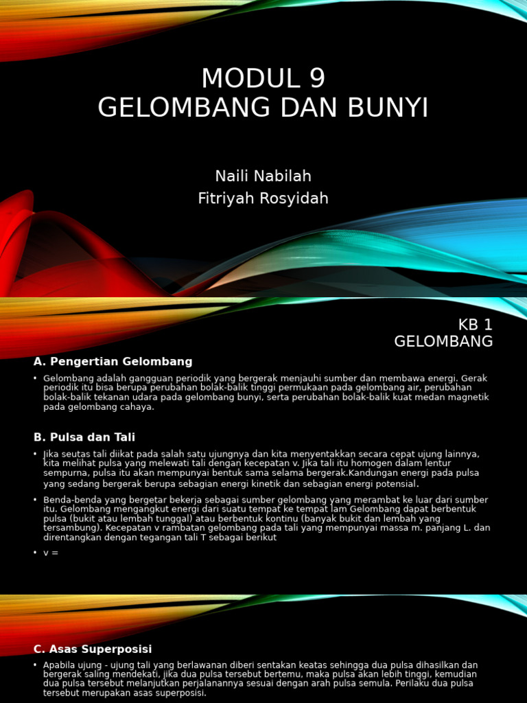 Gelombang Bunyi dan Karakteristiknya | PDF