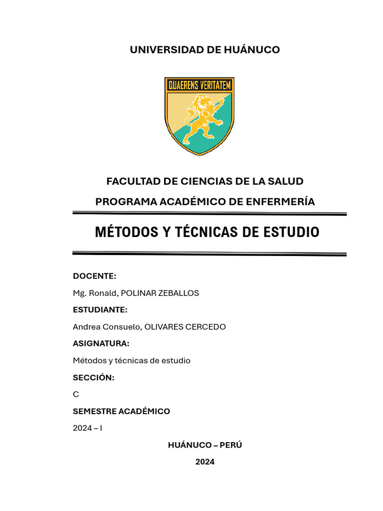 MONOGRAF-A DE M-TODOS Y T-CNICAS (Sthefany) | PDF | Aprendizaje | Habilidades de estudio