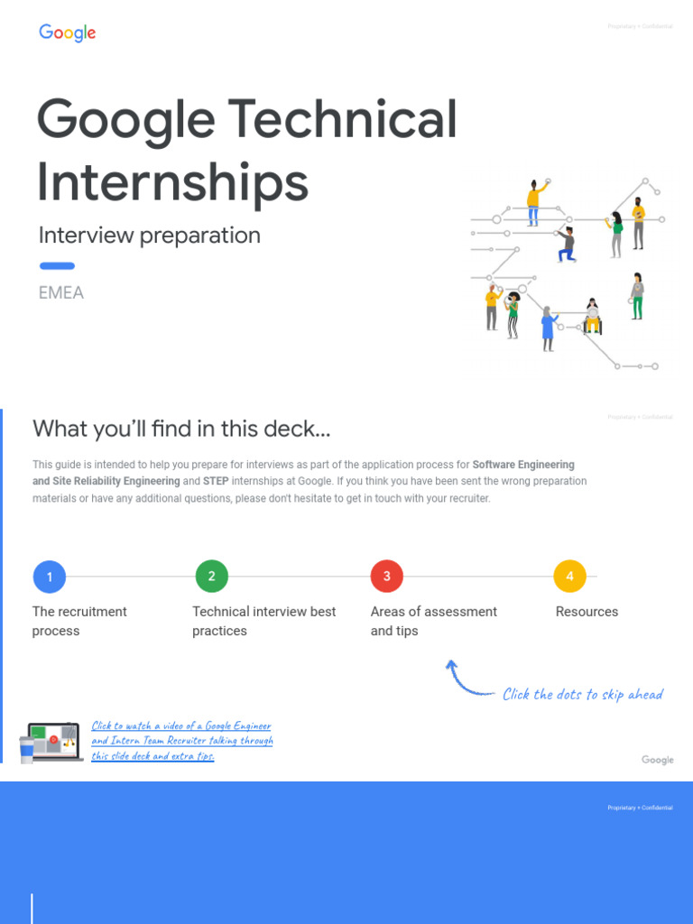 Preparing For Google Technical Internship Interviews Emea | PDF ...