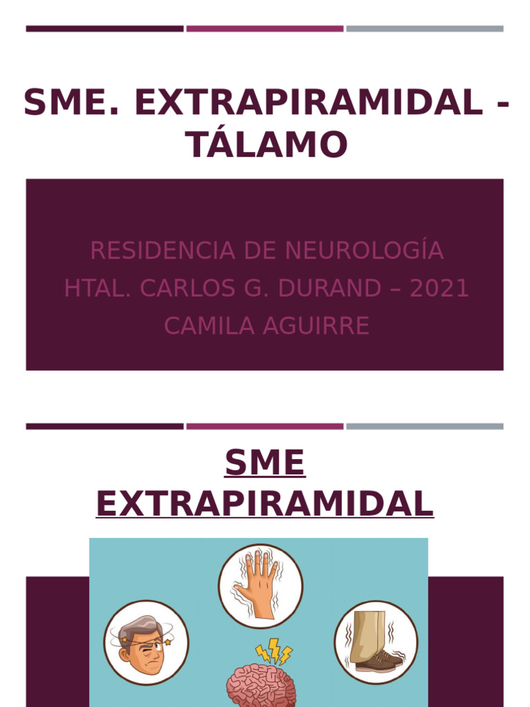 Sme Extrapiramidal y Tálamo | PDF | Tálamo | Corteza cerebral