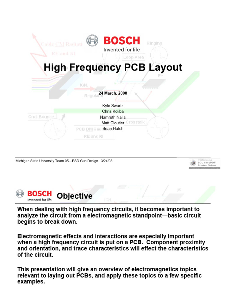 High Freq PCBlayout | PDF | Printed Circuit Board | Antenna (Radio)