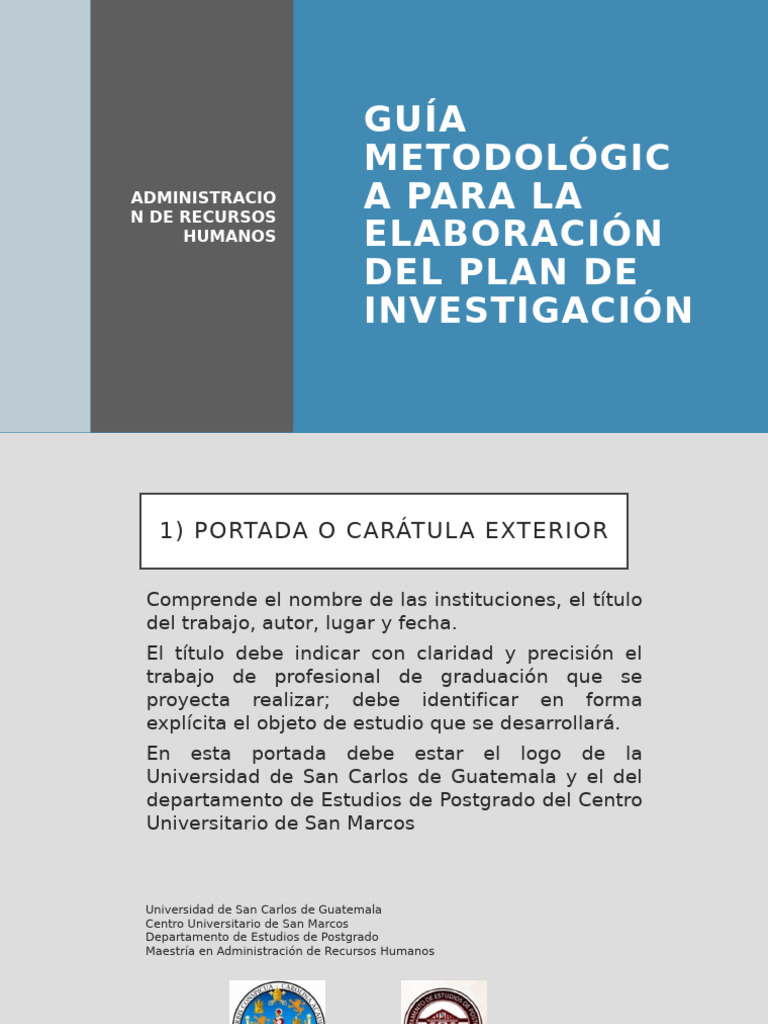 Guía Metodológica para La Elaboración Del Plan de Trabajo | PDF ...