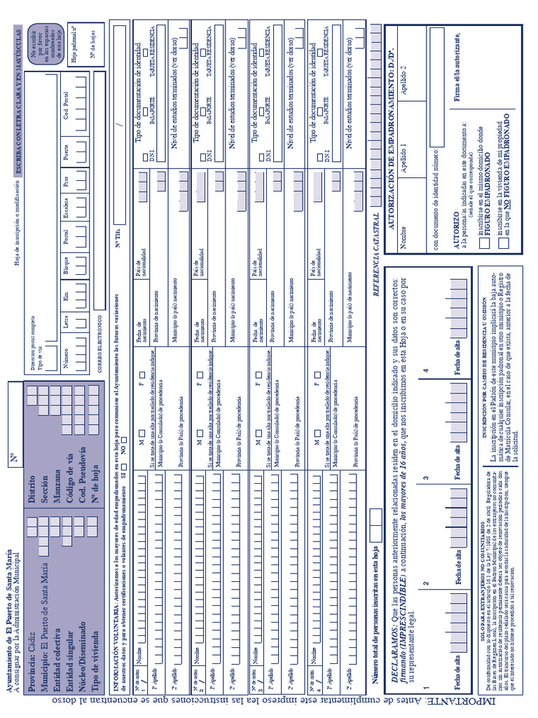 Rs 41-Asu Doc1 AUTO - SOLICITUD ALTA DEL PADRON AÑO 2023 | PDF | Documento de identidad | Gobierno