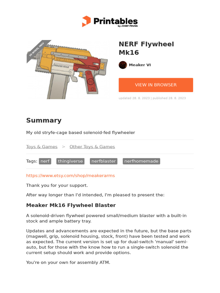 Nerf Flywheel mk16 | PDF