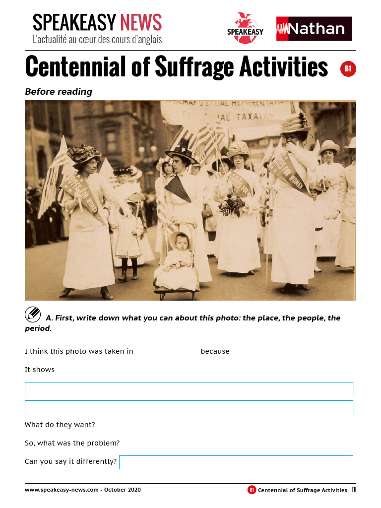 American women and suffrage activities | PDF | Suffrage | Democratic Rights