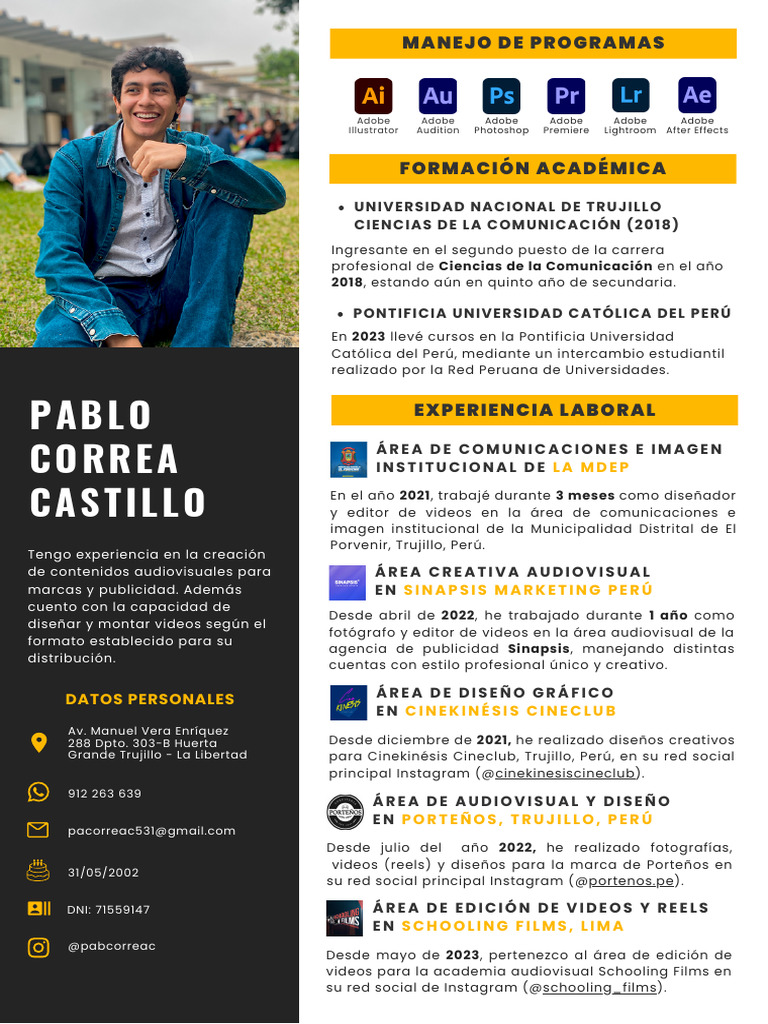 Pablo Correa Castillo (CV) | PDF