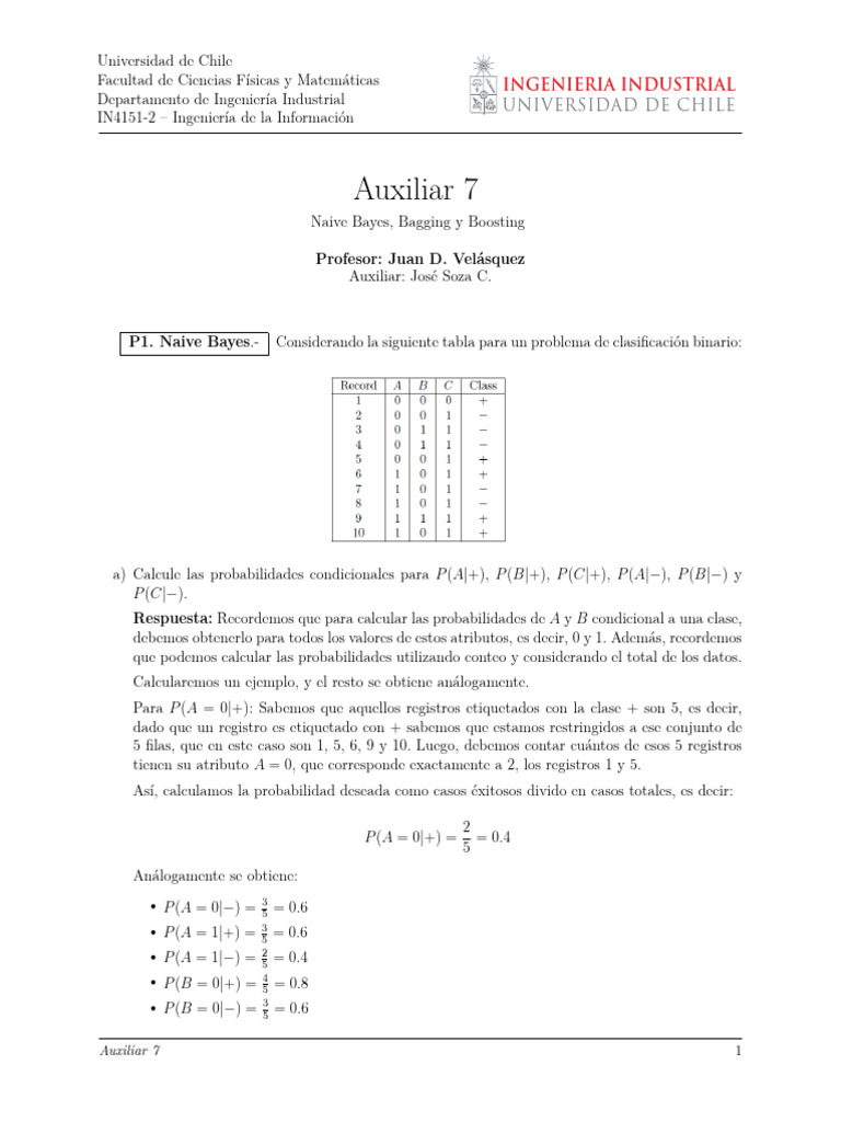 IN4151 Auxiliar 7 Pauta | PDF | Probabilidad | Teoría de probabilidad