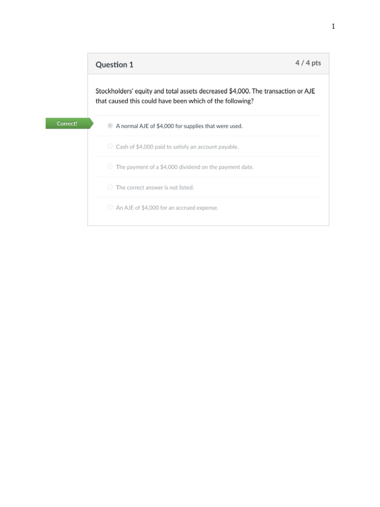 Acct 350 Midterm 1 | PDF