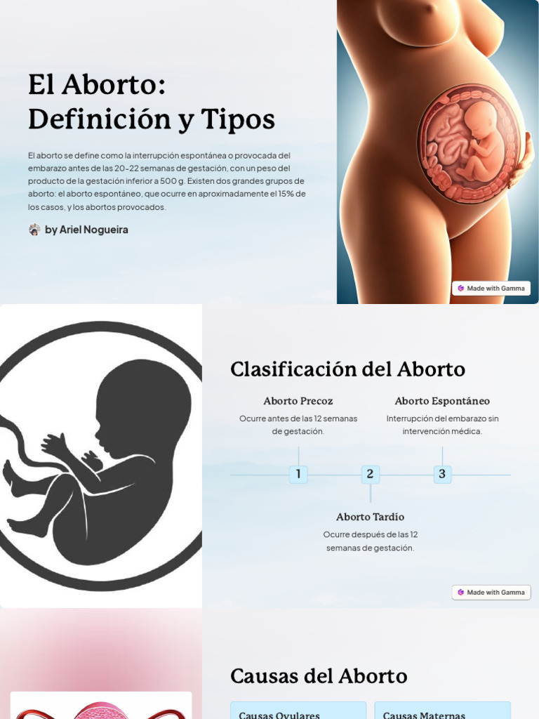 El Aborto Definicion y Tipos | PDF | Aborto | El embarazo