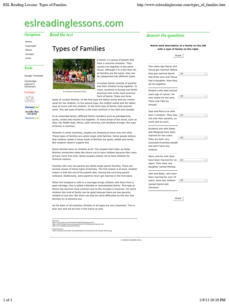 easy_types_of_families | PDF | Wife | Marriage