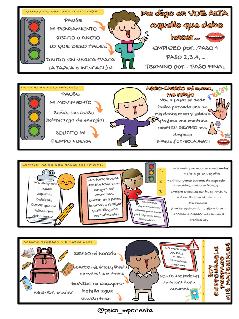 AUTOINSTRUCCIONES EDUCATIVAS TDAHpdf | PDF