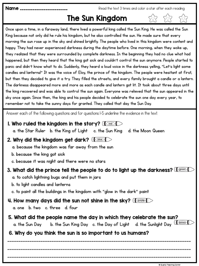 PowerPoint Presentation-Reading Comprehension Grade 3 | PDF | Planets ...