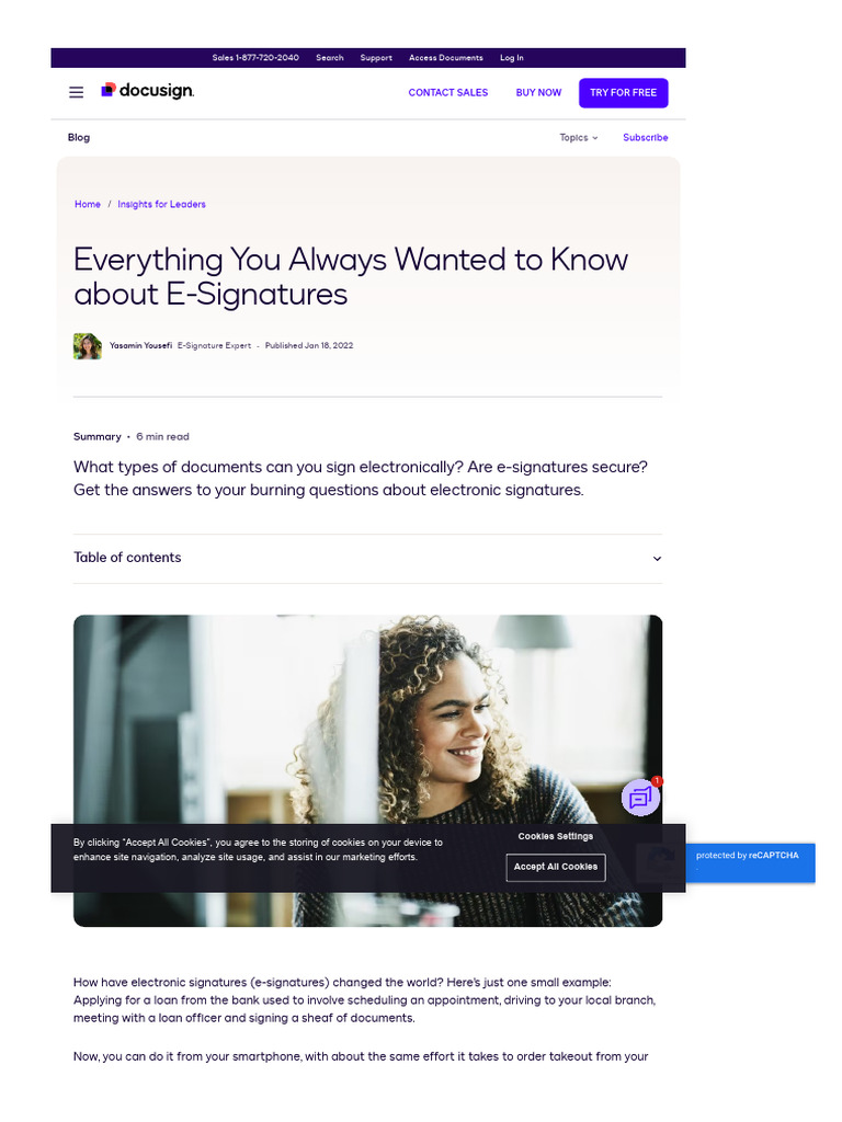 Everything You Always Wanted To Know About E-Signatures | PDF | Signature