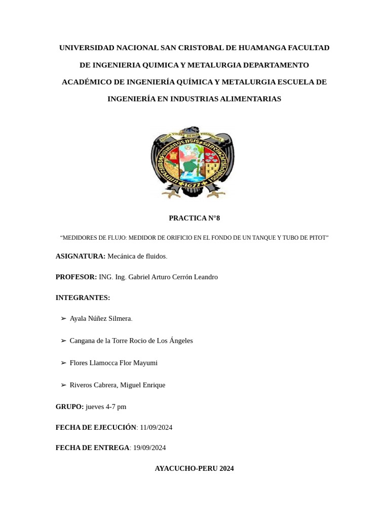 Caratula y Marco Teorico - Practica 7 | PDF | Mecánica | Gases