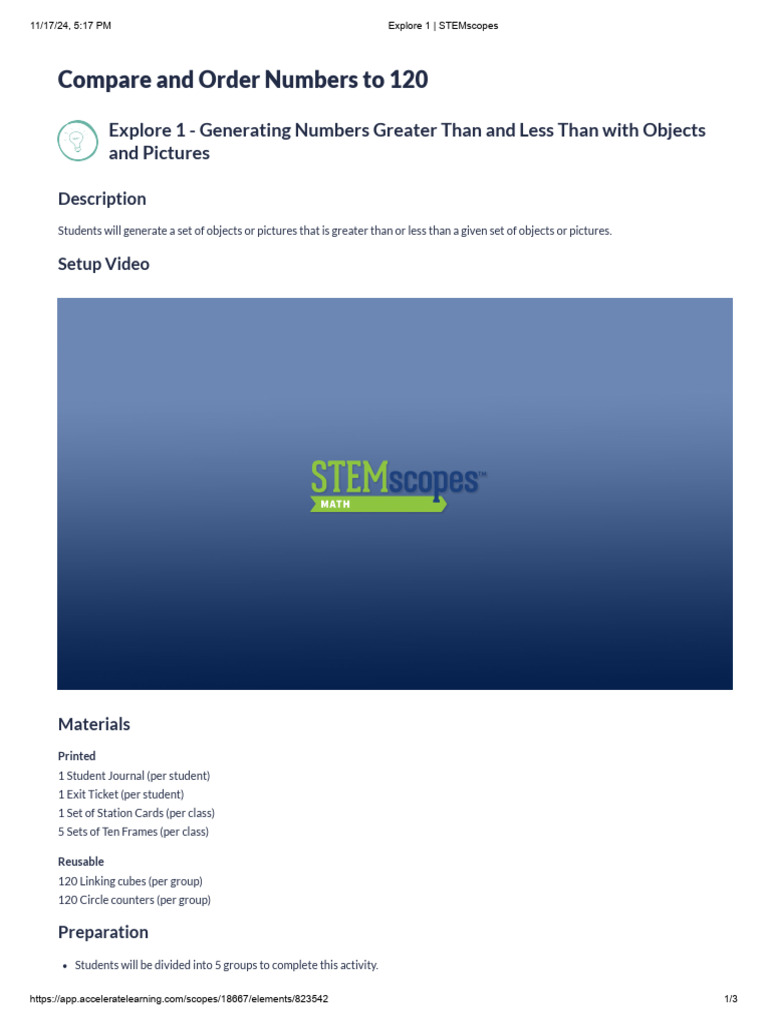 Explore 1 _ STEMscopes | PDF | Vocabulary | Cognition