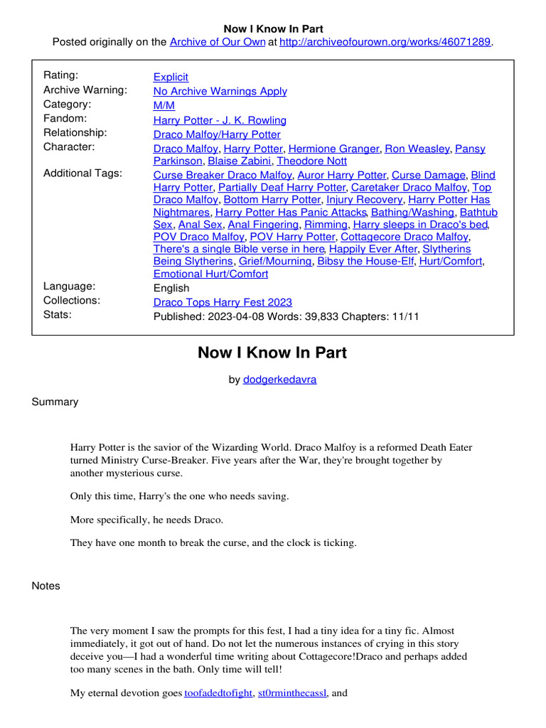 Now I Know in Part | PDF | Fictional Universes | Contemporary Fantasy ...