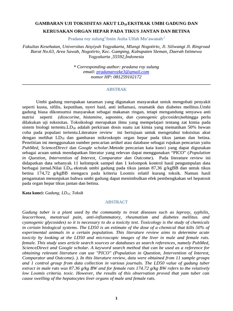 Naskah Ilmiah Pradana Roy Sulung | PDF