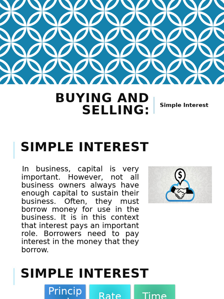 Buying and Selling - Simple Interest | PDF | Interest | Debt