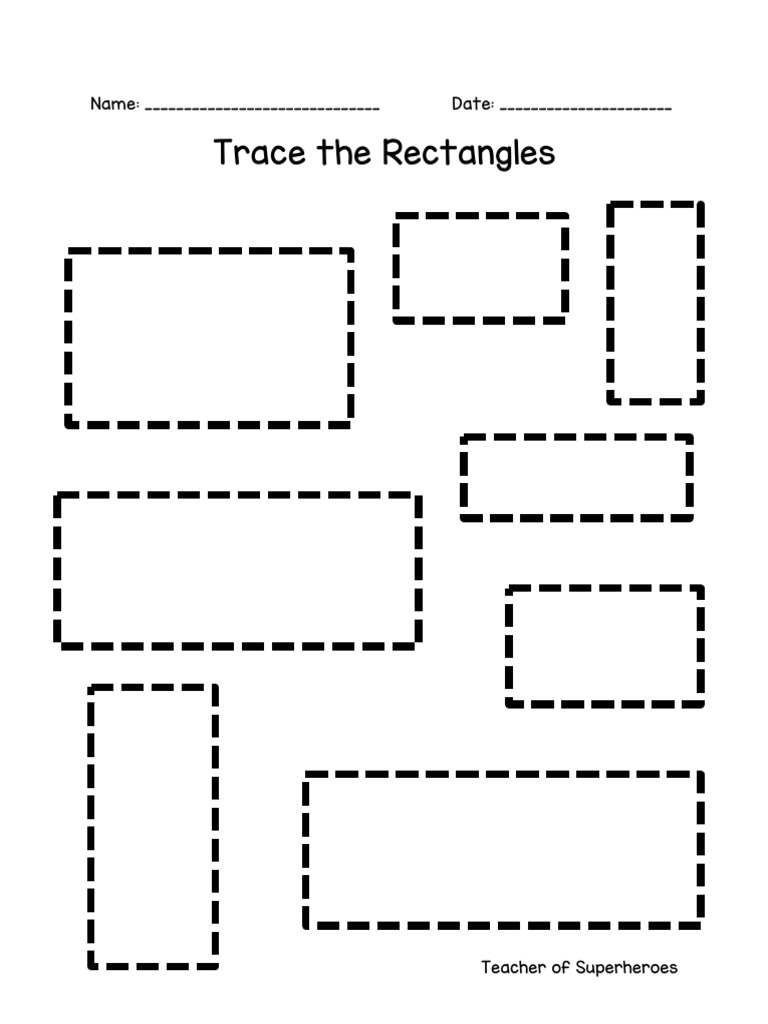 Shape Tracing Worksheet | PDF