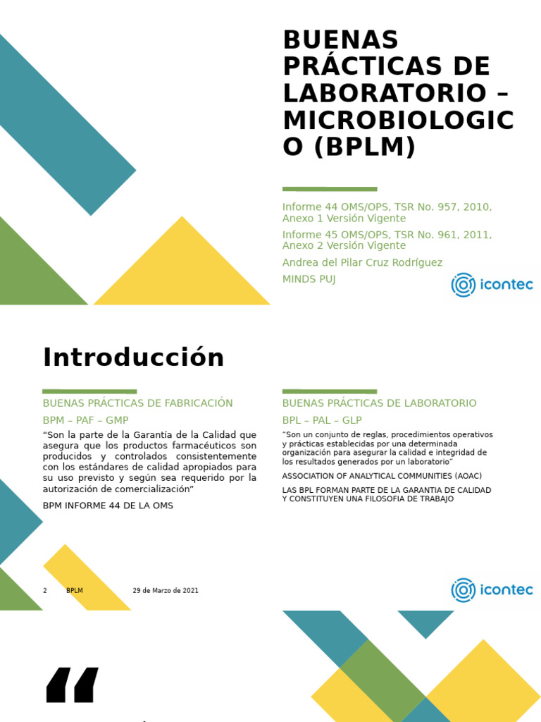Buenas Prácticas de Laboratorio (BPLM) | PDF | Calibración | Laboratorios