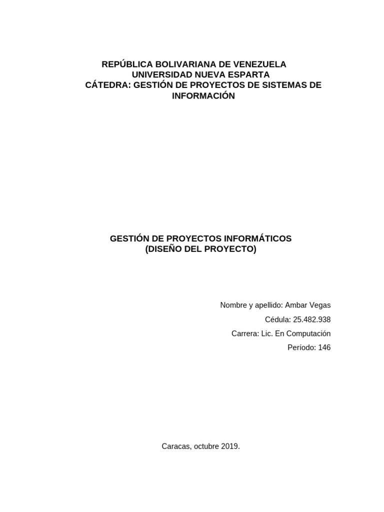 Diseño Del Proyecto2 | PDF | Software | Análisis FODA