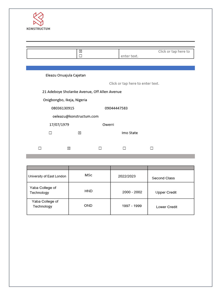 Employee Information Form | PDF | Social Institutions