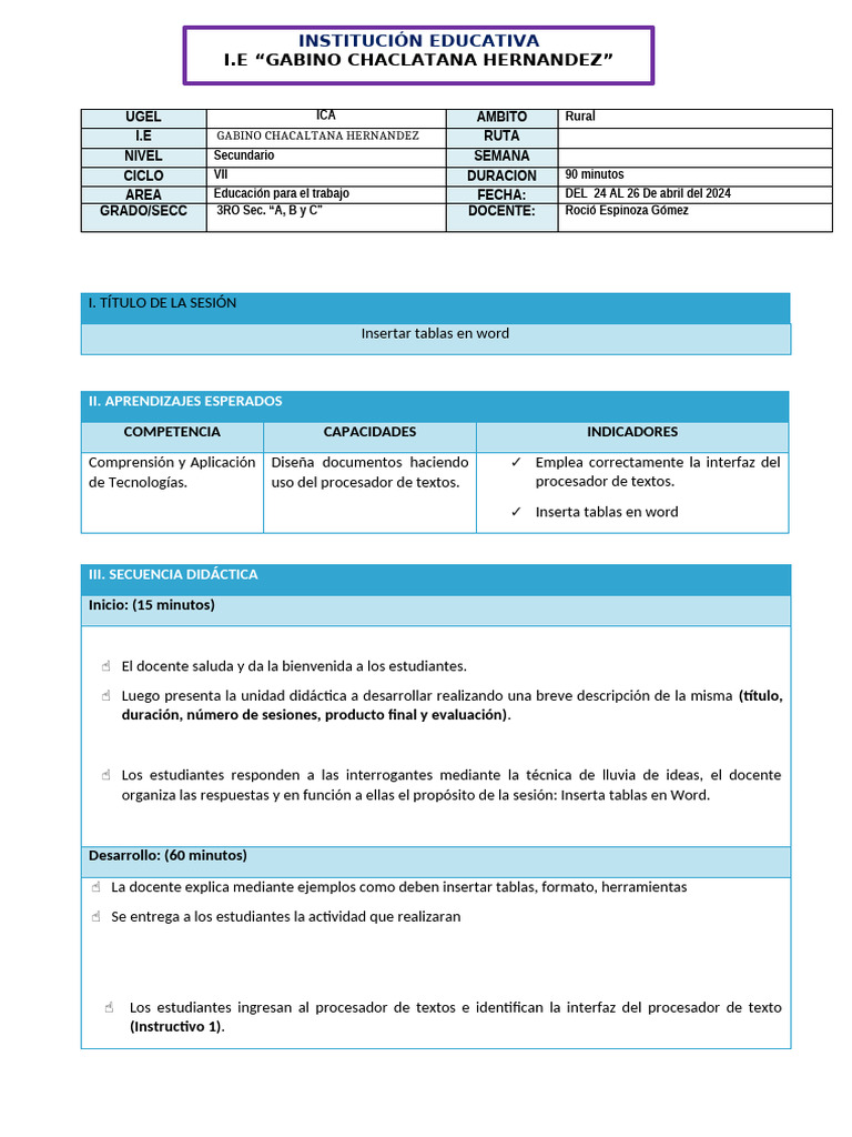 Tablas Word | PDF | Procesador de textos | Informática