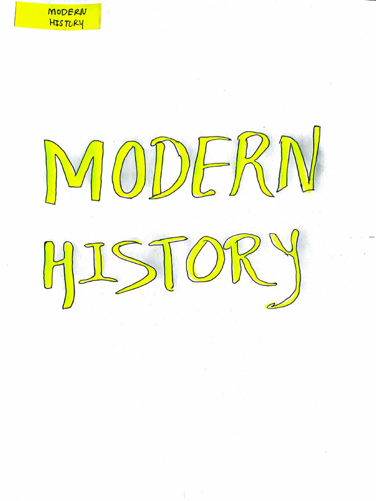 Modern History @otaworthloving. | PDF