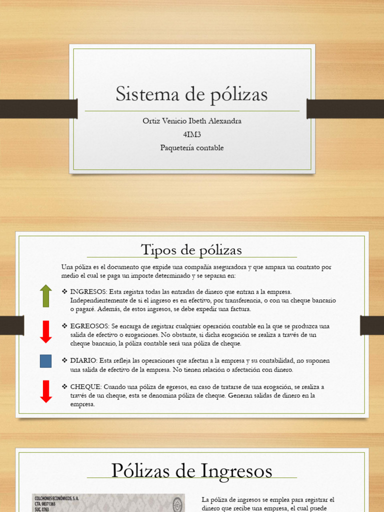 Sistema de Pólizas | PDF | Bancos | Cheque