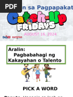 Talento at Kakayahan Activity Sheet | PDF
