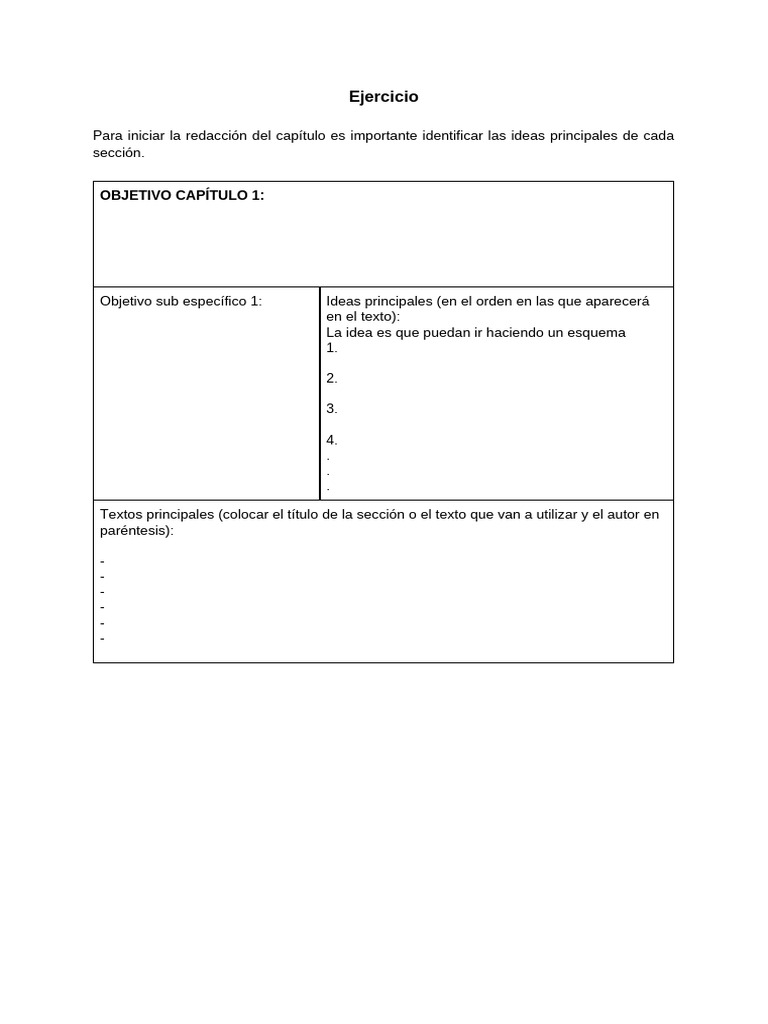 Esquema para Redacción de Capítulo 1 | PDF | Informática