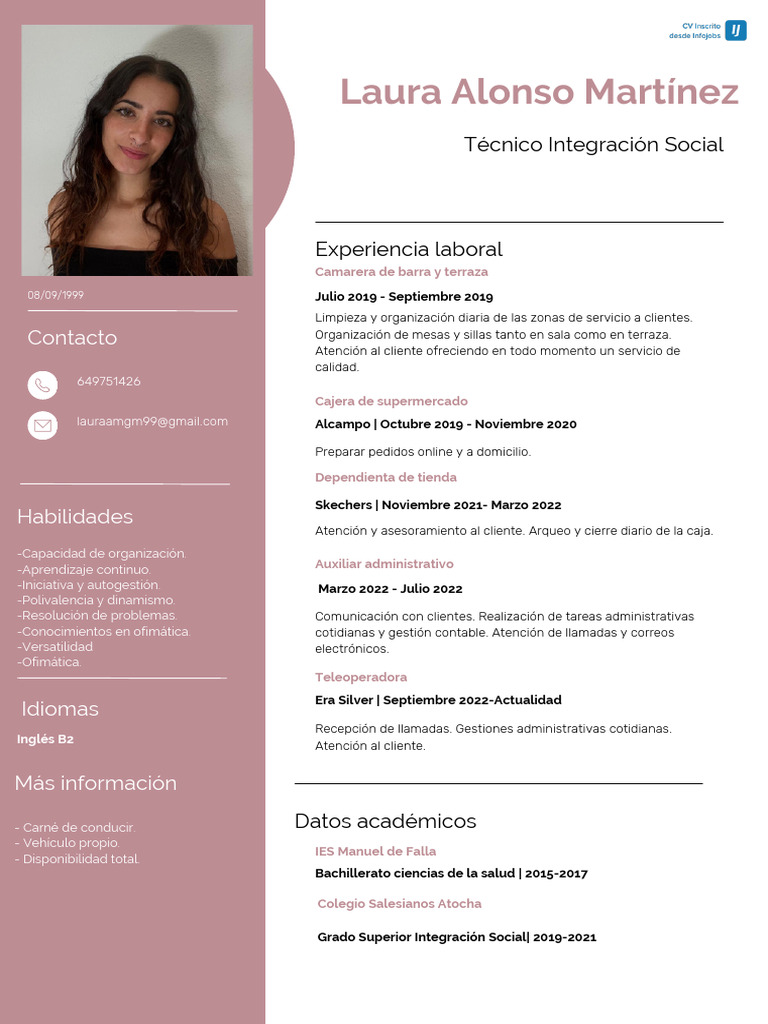 Currículum de Laura Alonso Martínez | PDF | Negocios