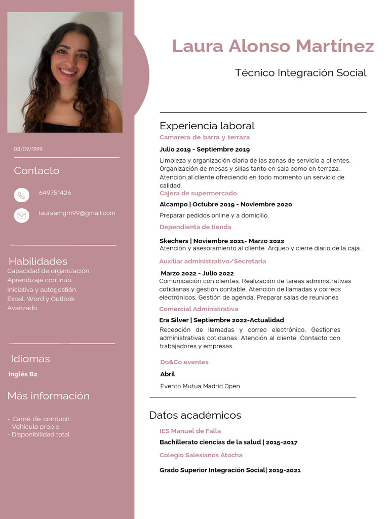 Laura CV PDF | PDF | Finanzas y dinero