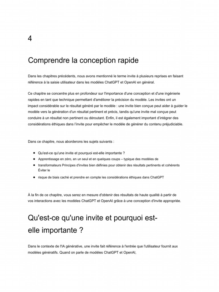 Conception efficace des invites AI | PDF | Intelligence artificielle ...
