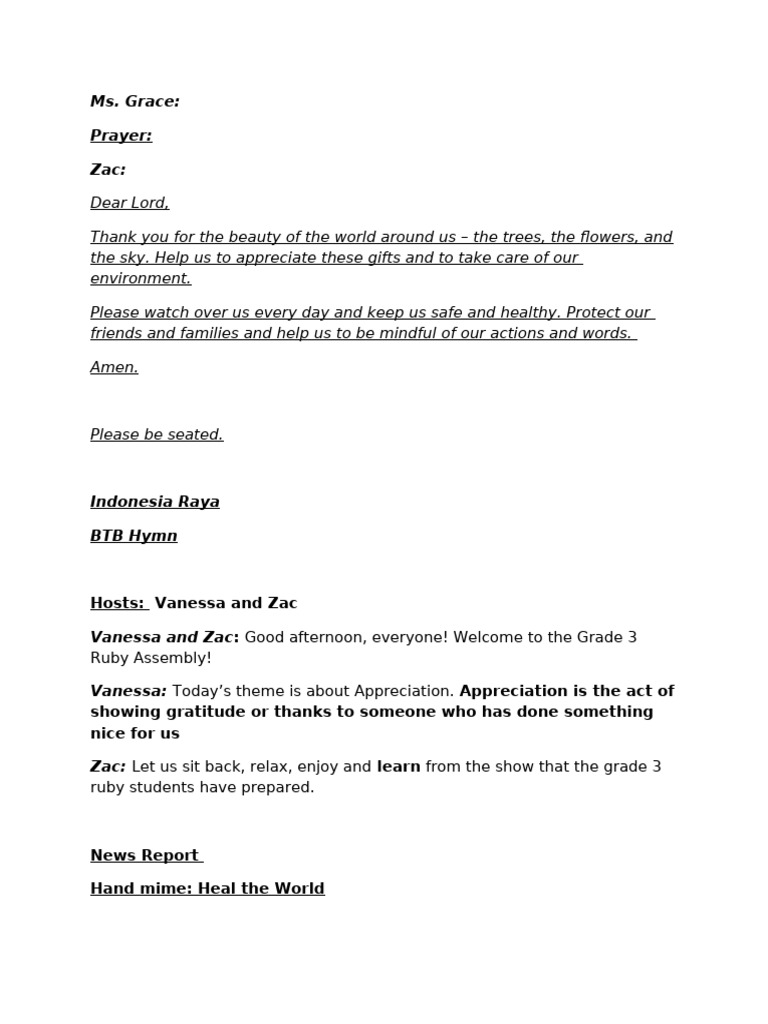 Script For News Report | PDF | Language Arts & Discipline