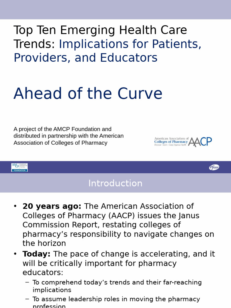 Education Module Released Dec 2015 2014 Emerging HC Trends PPT - Colleges - of - Pharmacy Deans ...