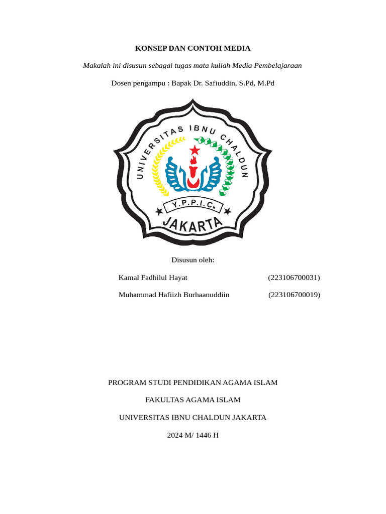 Contoh Media Pembelajaran Efektif | PDF