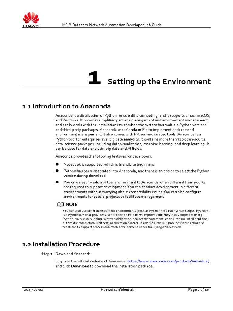 Lab1 - Setting Up The Environment | PDF | Python (Programming Language ...