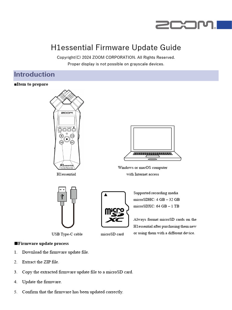 H1essential_Firmware_Update_Guide_EN | PDF | Computer File | Zip (File Format)